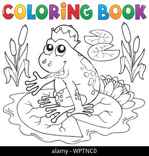 toad prince fairytale character vector illustration design Stock Vector ...