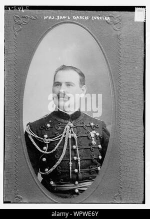 A portrait of Major Samuel Garcia Cueller, captured during his military ...