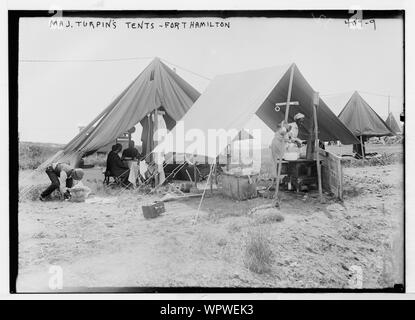 Maj. Turpin's tents, Fort Hamilton Stock Photo - Alamy