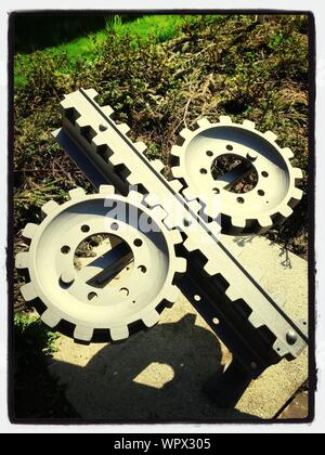 Close up of cogs Stock Photo - Alamy