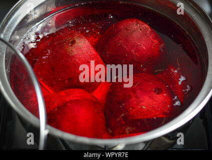 Beetroot boiling in a pot Stock Photo - Alamy
