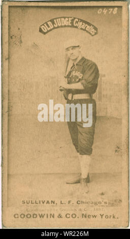 Marty Sullivan, Chicago White Stockings, baseball card portrait Stock ...
