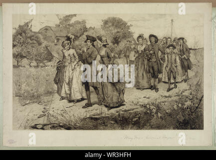 May day -- colonial days Stock Photo - Alamy