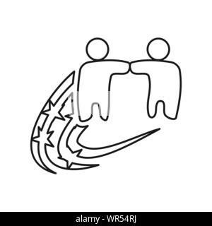 Technology swash people Commitment Teamwork Together Outline Logo Stock Vector Image & Art - Alamy