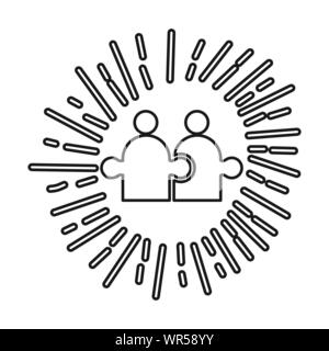 shine Commitment Teamwork Together Outline Logo Stock Vector Image & Art - Alamy