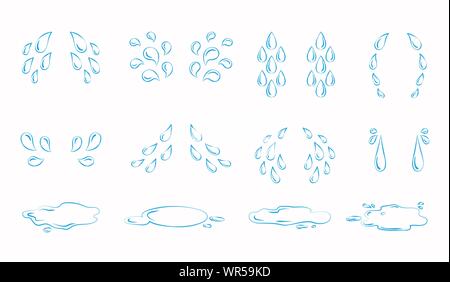 Cartoon tears streams Stock Vector Image & Art - Alamy