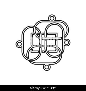 chain people connection Commitment Teamwork Together Outline Logo Stock Vector Image & Art - Alamy