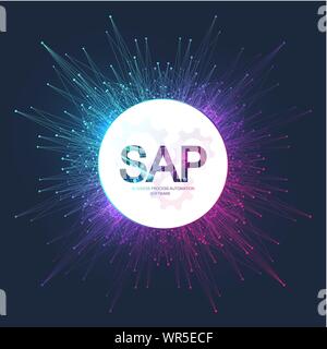 SAP Business process automation software. ERP enterprise resources ...