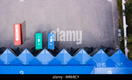 Group of three city buses Stock Photo - Alamy