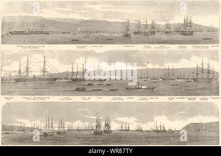 1854 transport fleet embarking the troops at varna dunbar retribution ...