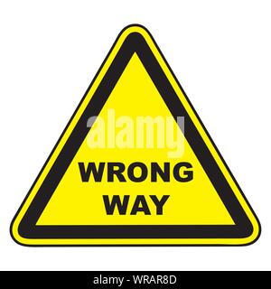 Wrong way turn back red road sign and advancing blurred car Melbourne ...