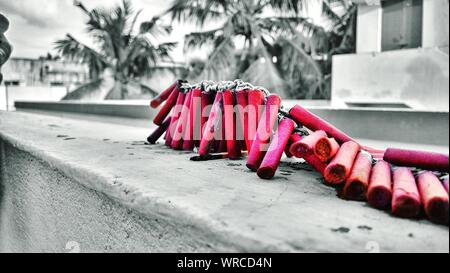 A bunch of red firecrackers Stock Photo - Alamy