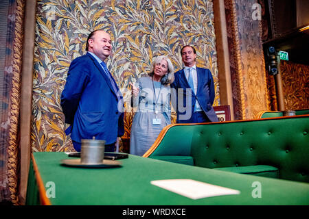The Hague - 10-09-2019 Senators Henk Otten, Dorien Rookmaker and Jeroen ...