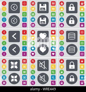 Arrow left, Floppy, Lock, Arrow left, Heart, Database, Deploying screen ...