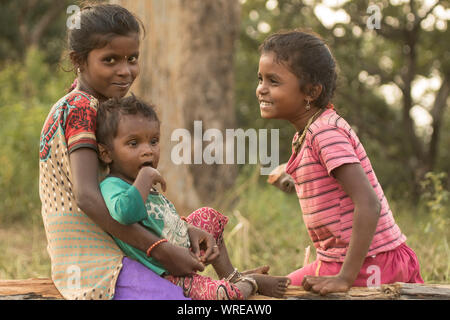 A girl of the Soliga tribe of Karnataka Stock Photo - Alamy