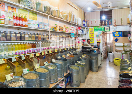 Islamic Republic of Iran. Isfahan. Retail display of souvenir ...