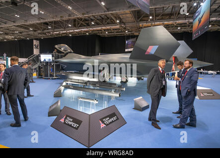 A mock-up of the BAE Systems Tempest, a proposed stealth fighter ...
