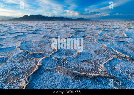 Bonneville Salt Flats at sunset, Tooele, Utah, USA Stock Photo - Alamy