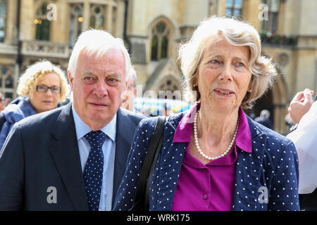 London, UK. Chris Patten and wife, Lavender at the London Foreign ...