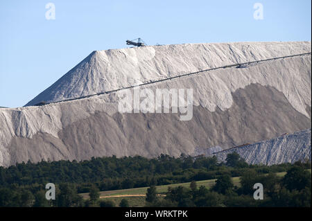 The overburden of potash mining in the Werra Valley Stock Photo - Alamy
