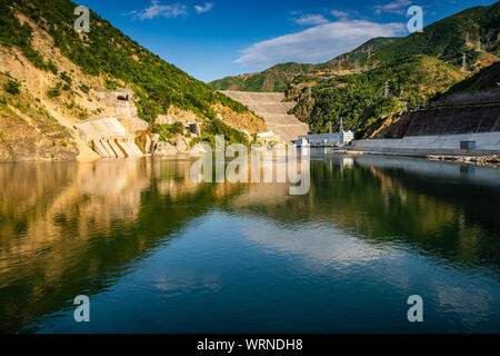 view at dam in Drin river at Fierze, Albania Stock Photo - Alamy