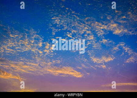 perfect sunset with beautiful colors at the Peruvian capital Lima Stock ...