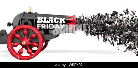 Black Friday, text on black and red paper. For advertisement Stock ...