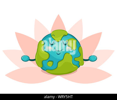 Illustration of a Big Fat Earth Mascot Holding Fast Food from Fries ...