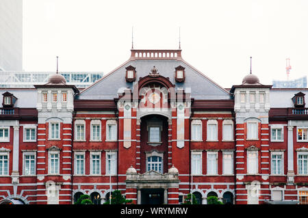 Tokyo Station old heritage red brick building Marunouchi district with ...