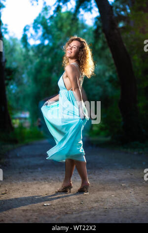 beautiful dancing girl in movement Stock Photo - Alamy