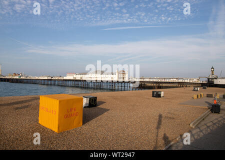 Brighton UK, 10th July 2019: The famous beautiful Brighton Beach and ...