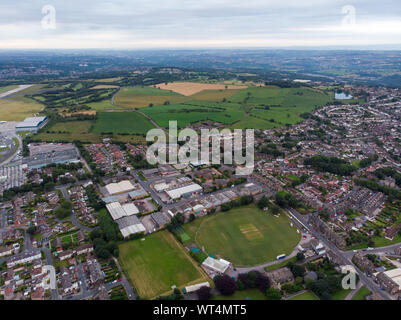 Aerial photo of the town known as Yeadon within the metropolitan ...
