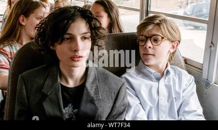 THE GOLDFINCH, from left: Finn Wolfhard, Sarah Paulson, 2019. © Warner ...
