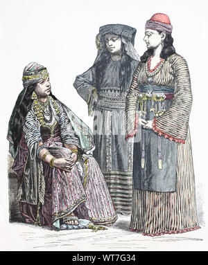 Woman in traditional clothes Damascus Syria Middle East Stock Photo ...