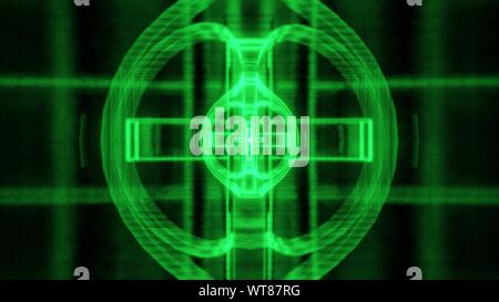 holy green vintage and futuristic christian cross 3d rendering ...