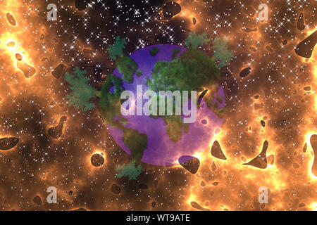 Abstract glowing background with fire plasmatic texture Stock Photo - Alamy