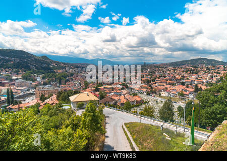 Panoramic view of Yellow Fortness (Zuta Tabija), Vratnik in Sarajevo ...