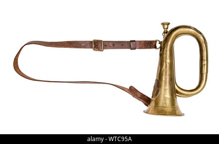 brass military bugle music vintage brass military mouthpiece bugle band ...