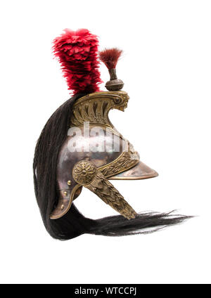 Helmet of the 19th century French cuirassier of the Napoleonic Wars ...