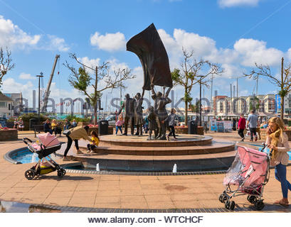 Liberation monument in Liberation Square, St Helier, Jersey by sculptor ...