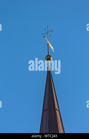 Lighting Rod Safety at Top of Church Spire Stock Photo - Alamy