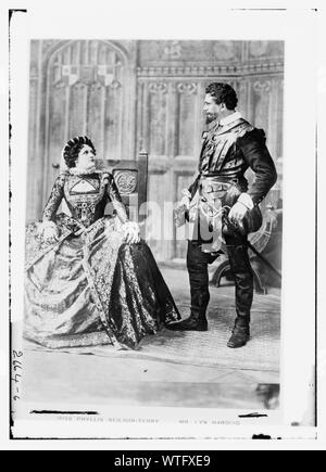 Miss Phyllis Neilson-Terry, an actress, is seen in period costume ...