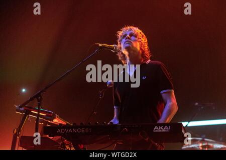 Jimmy Vallance of Bob Moses at The Sylvee on August, 27 2019, in ...