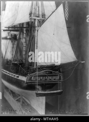 Model ship)- Stern of 1812 Stock Photo - Alamy