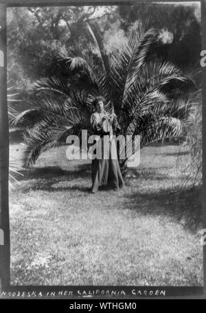 Modjeska in her garden Stock Photo - Alamy