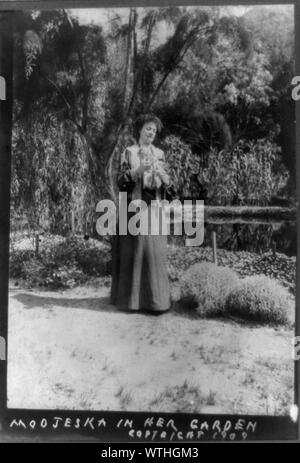 Modjeska in her garden Stock Photo - Alamy