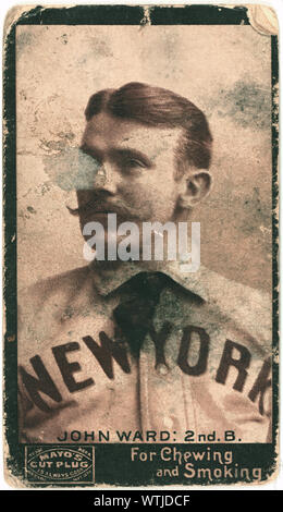 Monte Ward, New York Giants, baseball card portrait Stock Photo - Alamy