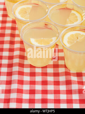 Lemonade in disposable cups Stock Photo - Alamy