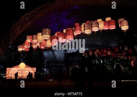 Chinese lanterns in The Mid-Autumn Festival, also known as the Moon ...