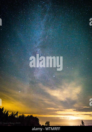 An aurora appears across the northern sky over the University of ...